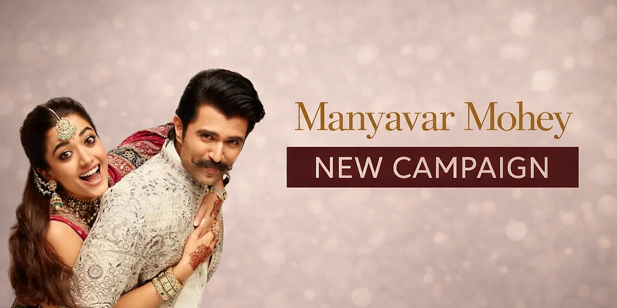Manyavar Mohey New Campaign with Rashmika & Vijay